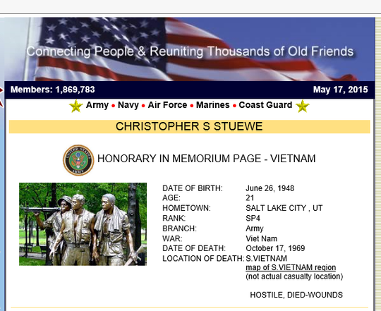 Chris Stuewe (Deceased), Salt Lake City, UT Utah