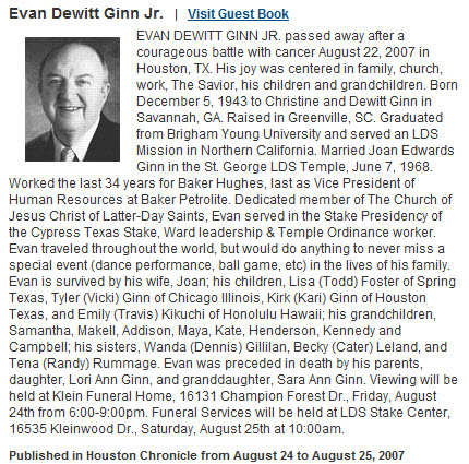 Evan Ginn, Jr. (Deceased), Greenville, SC South Carolina last lived in ...