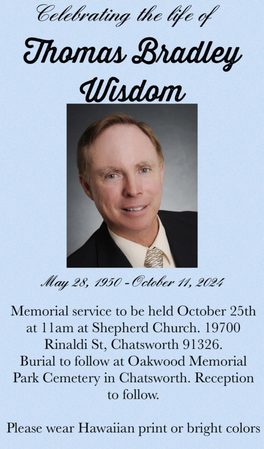 Thomas Wisdom (Deceased), Chatsworth, CA California last lived in ...