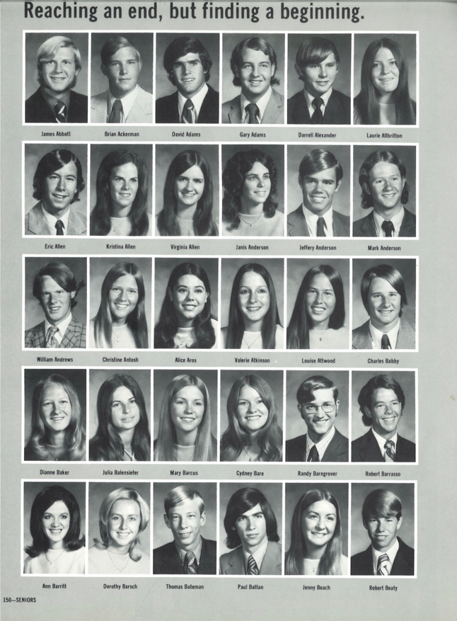 1973 Senior Portraits