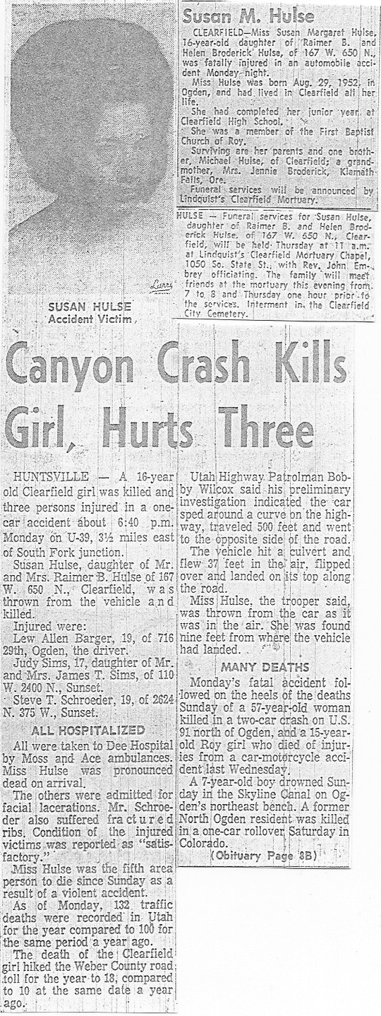 Susan Hulse (Deceased), Clearfield, UT Utah